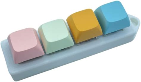 Spansee 4 Key Keyboard Fidget Keychain Toy Fidget Clicker Keyboard Fidget Toys For