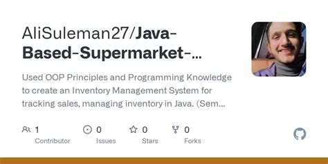 Github Alisuleman27java Based Supermarket Management System Used