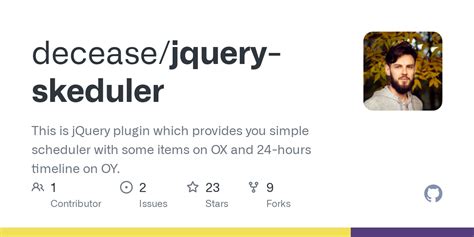 Github Deceasejquery Skeduler This Is Jquery Plugin Which Provides