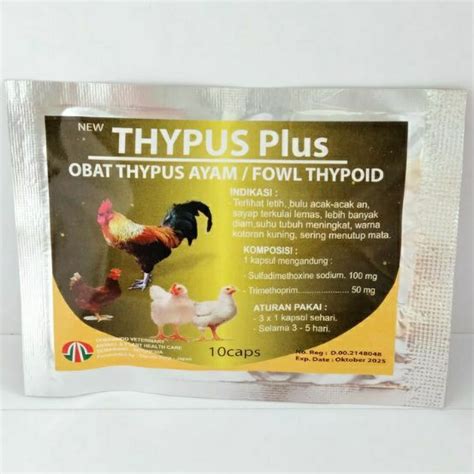 Jual Thypus Plus Obat Thypus Fowl Thypoid Pada Ayam Shopee Indonesia