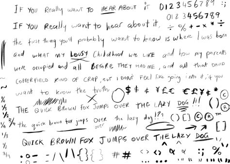 Creating A Messy Handwriting Font Typeheist Blog