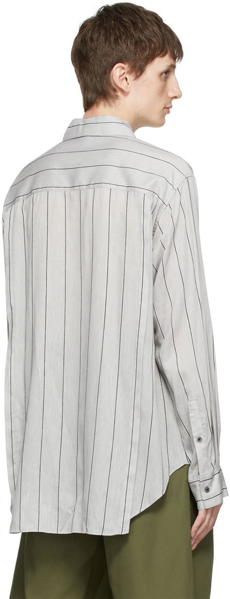 Rito Structure Gray Cupro Shirt Rito Structure