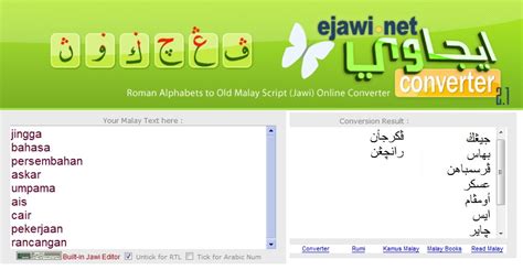 Huruf Ejaan Tulisan Rumi Ke Jawi Translation Rumi Convert Ke Jawi