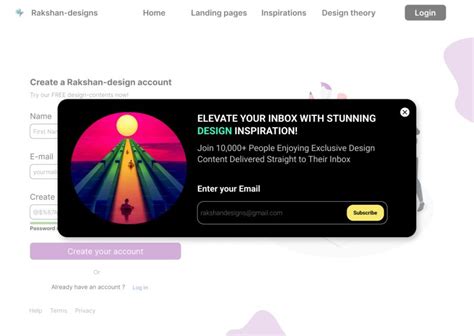 Day 16 Of Ui Challenge Task Prompt Pop Up Overlay Is It For A Newsletter Sign Up Form Is It