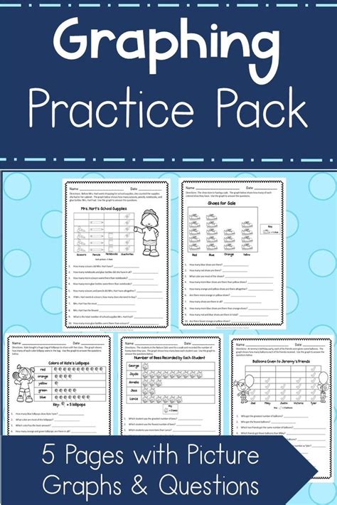 Graphing Practice Pack Graphing Co Teaching Elementary Math
