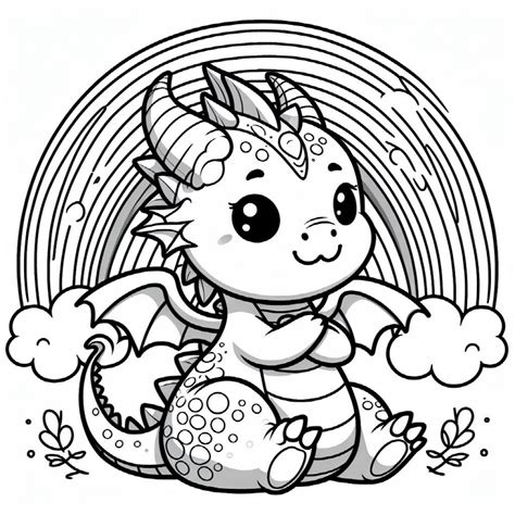 동화 속 귀여운 드래곤 33종의 색칠공부 도안 소개 키즈위키