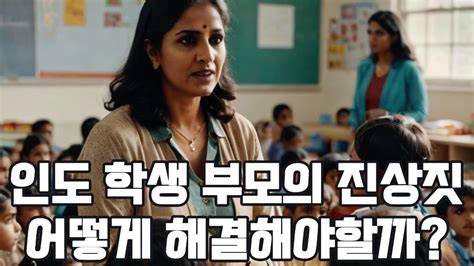 인도 학생 부모의 진상짓 Youtube