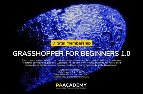 grasshopper for beginners 1 0 mehmet paacademy webcover low parametric architecture