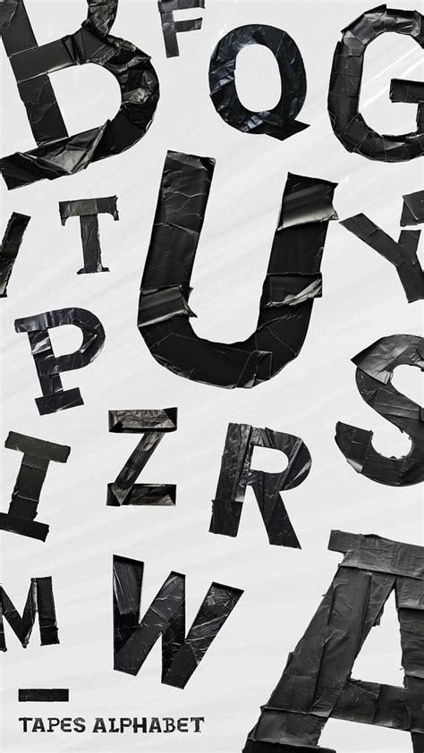 Black Tape Alphabets Pinterest Banner Premium Editable Design Rawpixel