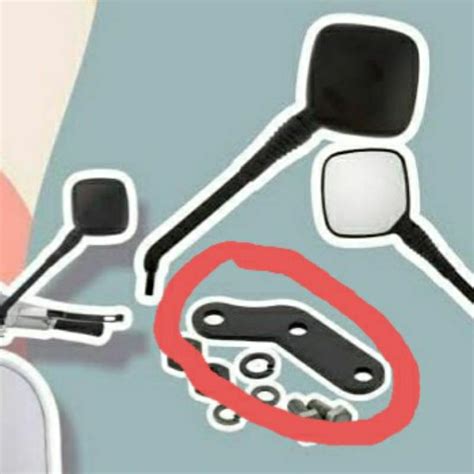 Jual Dudukan Spion Vespa Model Rms Bracket Breket Baut Pangkon Kiri Kanan Shopee Indonesia