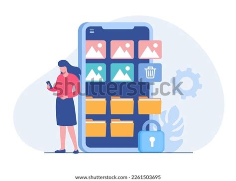 File Management Administration Data Filing Concept Stock Vector Royalty Free 2261503695