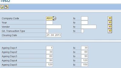 SAP ABAP TUTORIAL Example Of VENDOR AGEING REPORT