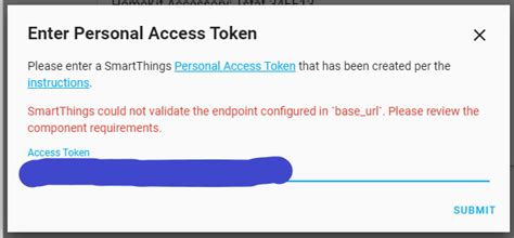 Smart Things Token Error Configuration Home Assistant Community