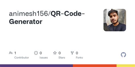GitHub Animesh QR Code Generator