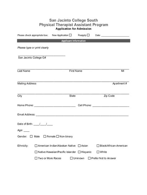 Fillable Online Pta Application Form Updated 119 Fax Email Print