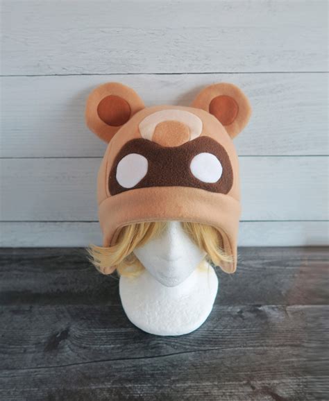 Tanuki Moon Bear Fleece Hat Akiseo