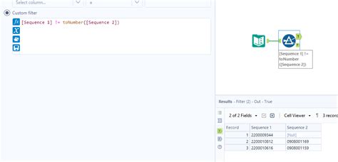 Solved Comparison Between Two Column Alteryx Community