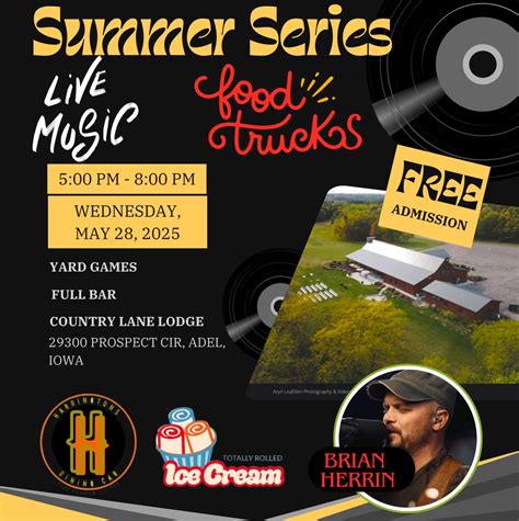 Summer Series Live Music Brian Herrin Harringtons Dining Car And