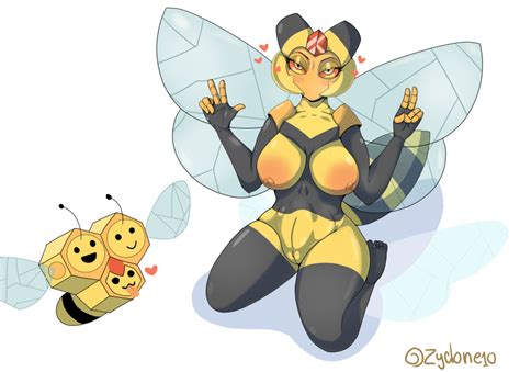 Rule 34 Absurd Res Anthro Arthropod Bee Big Breasts Breasts Combee Female Genitals Gesture Hi