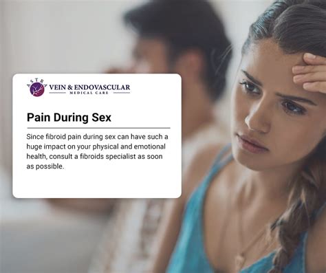 Pain During Sex Vein Endovascular Medical Care