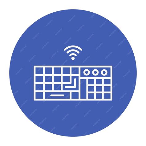 Premium Vector Wireless Keyboard Vector Illustration