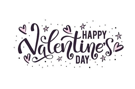 행복 한 발렌타인 데이 카드 손으로 그린 디자인 요소 선물 배경 화면 발렌타인 데이 초대장 웨딩 카드 사랑 견적 디자인 타이포 그래피 발렌타인 손 글자 벡터 배너 꽃 식물에