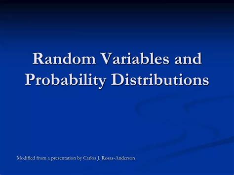 PPT Random Variables And Probability Distributions PowerPoint Presentation ID