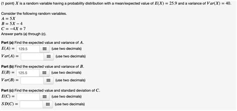 Solved Point X Is A Random Variable Having A Probability Chegg