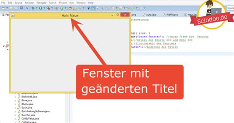 So Kannst Du Mit Dem Jframe Ein Grafisches Fenster In Java Erzeugen