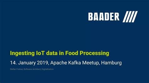 Ingesting Iot Data In Food Processing Pdf