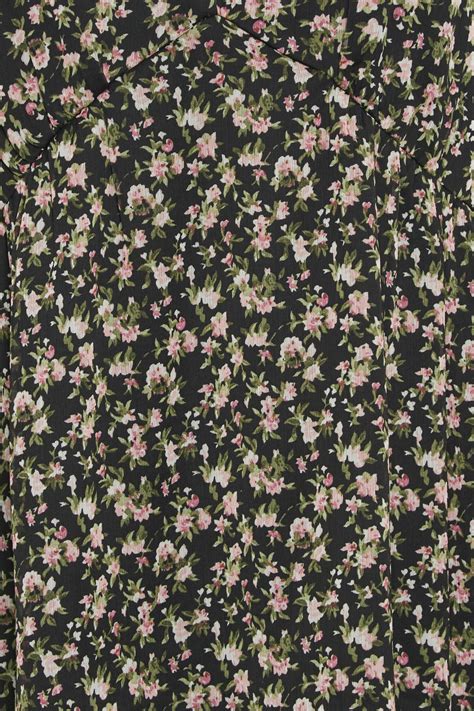 Pixiegirl Black Ditsy Print Dress Pixiegirl