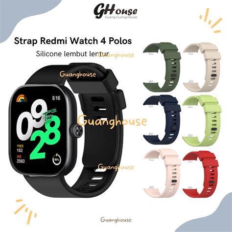 Jual Strap Redmi Watch Polos Tali Pengganti Xiaomi Redmi Watch Bahan Silikon Lembut Polos