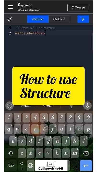 How To Use Structure In C Programming C Shorts Cpp Cprogramming Code Coding Youtube