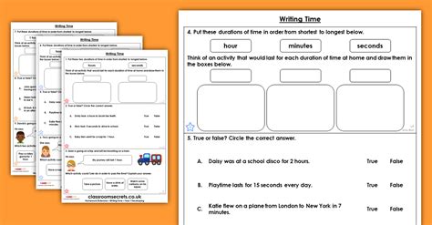 Writing Time Homework Extension Year 1 Time Classroom Secrets Classroom Secrets
