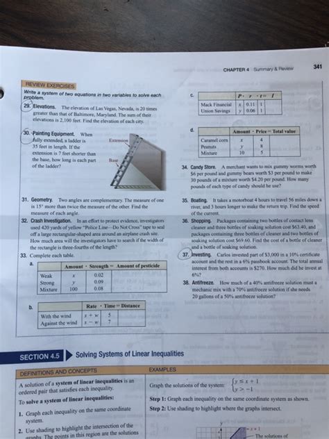 Solved CHAPTER Systems Of Linear Equations And Chegg