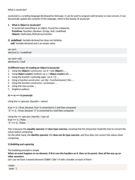 Javascript Questions Pdf