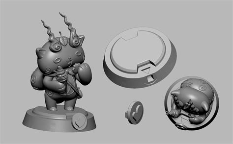 ⌚ Komasan Yokai Watch Fanart・ Stl File For 3d Printing・cults