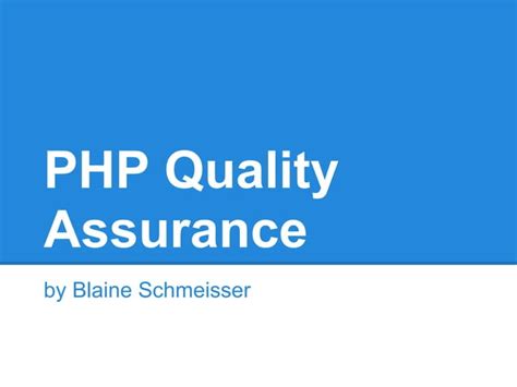 Php Qa Ppt