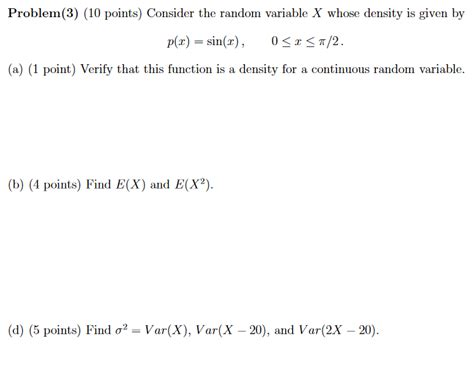 Solved Problem3 10 Points Consider The Random Variable X