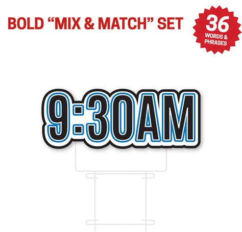 Bold Messages 930 Am Mix And Match Die Cut Large Church Banners Outreach Marketing