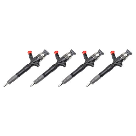 Set Of 4 Genuine Denso Diesel Fuel Injector For Toyota Hilux 1kd Ftv 3