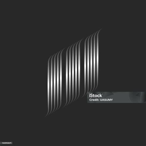 모노그램 작은 글자 M 로고 컬 최소 스타일 메탈릭 그라디언트 부드러운 얇은 라인 타이포그래피 캘리그래피 초기 3차원 형태에 대한 스톡 벡터 아트 및 기타 이미지 Istock