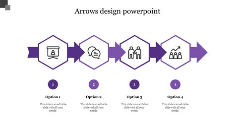 Creative Arrows Design PowerPoint In Hexagon Model