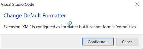 Formatting Too Soon There Is No Formatter For Xml Files Installed · Issue 674 · Redhat