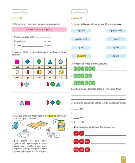 Atividades Escolares 1 Ano Portugues Atividades De Alfabetização