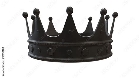 King Crown Black Background