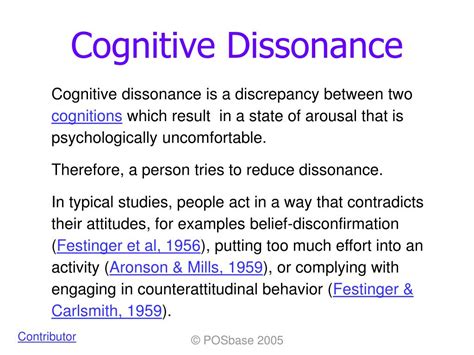 Ppt Cognitive Dissonance Powerpoint Presentation Free Download Id 640046