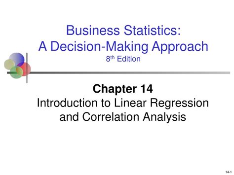ppt chapter 14 introduction to linear regression and correlation