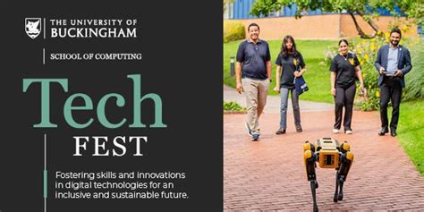 School Of Computing University Of Buckingham On Linkedin Techfest Buckingham