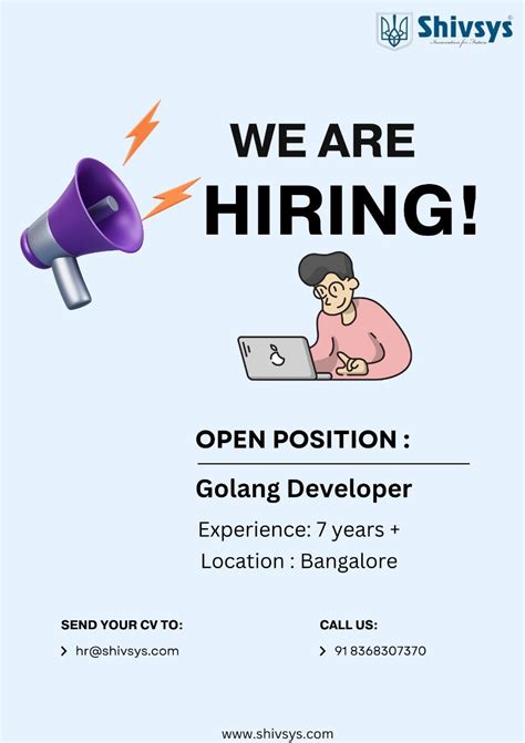 Kavya Garg On Linkedin We Are Looking For A Golang Developer In